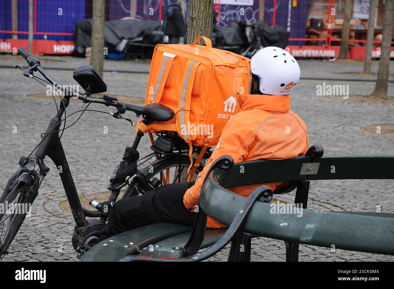 Copenhagen, Denmark /07 february..2025/.door dash Just eat food ...