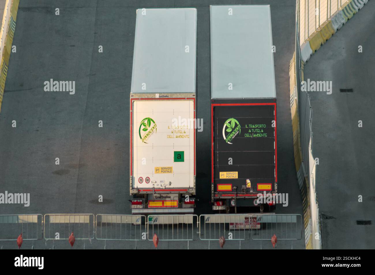 Civitavecchia, Italy - February 6, 2025: A logistics area with cargo ...