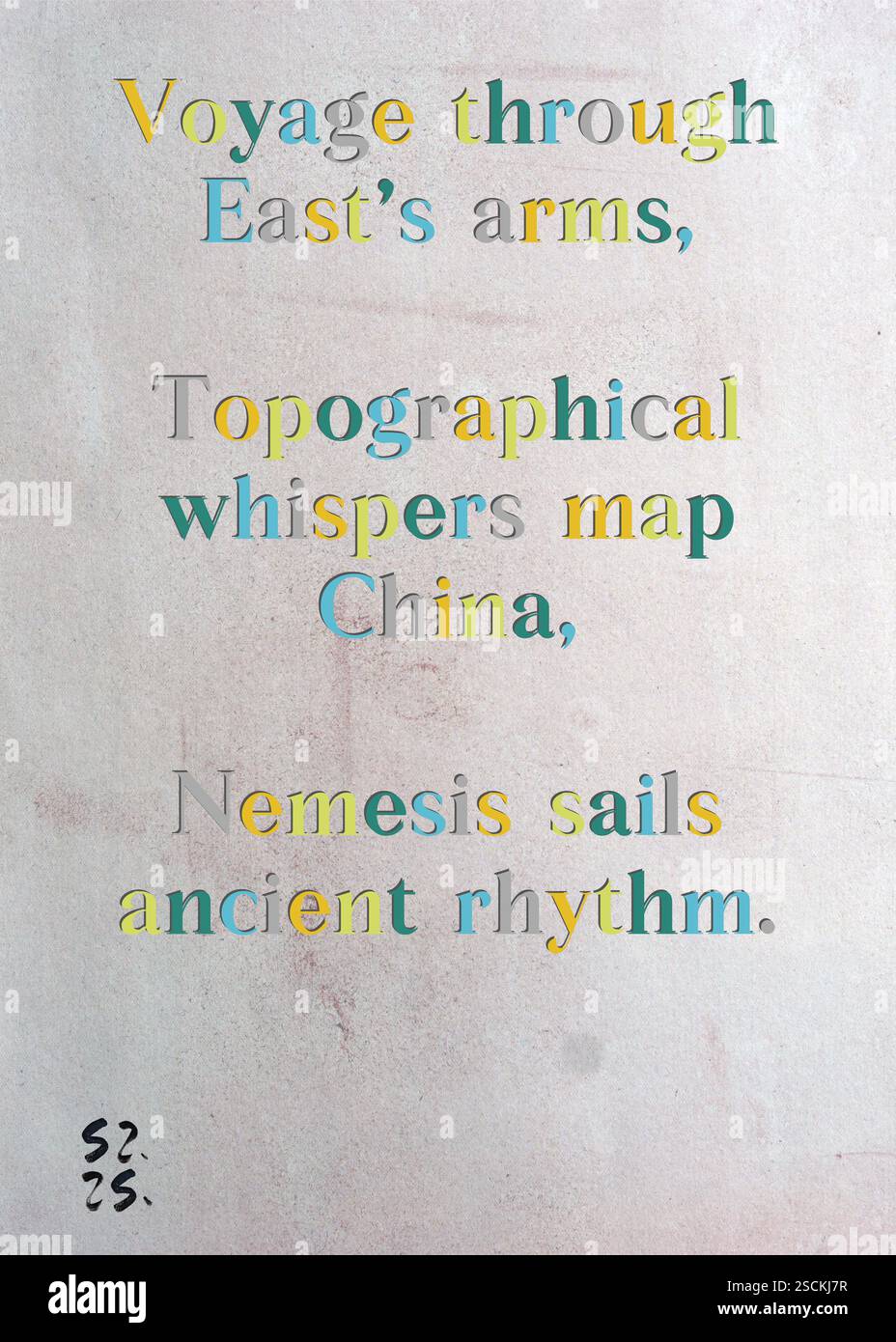 Voyage through East's arms, Topographical whispers map China, Nemesis ...