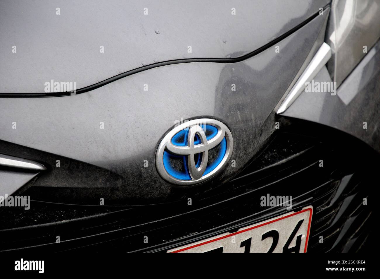 Copenhagen/Denmark/ 07 february 2025/Toyota car in danish capital ...