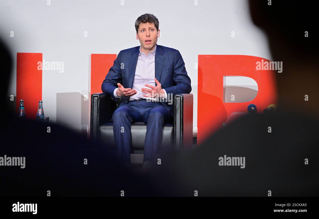 Berlin, Germany. 07th Feb, 2025. Sam Altman, co-founder and CEO of ...