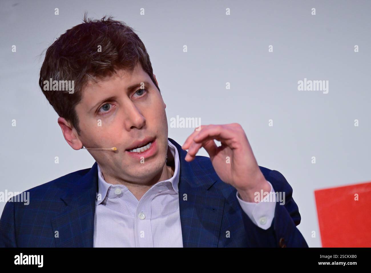 07 February 2025, Berlin: Sam Altman, co-founder and CEO of OpenAI ...