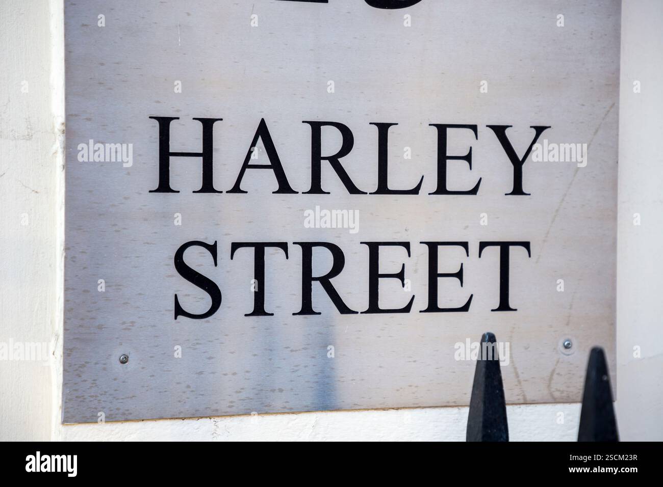 Street / road sign outside medical consulting offices / rooms in Harley ...