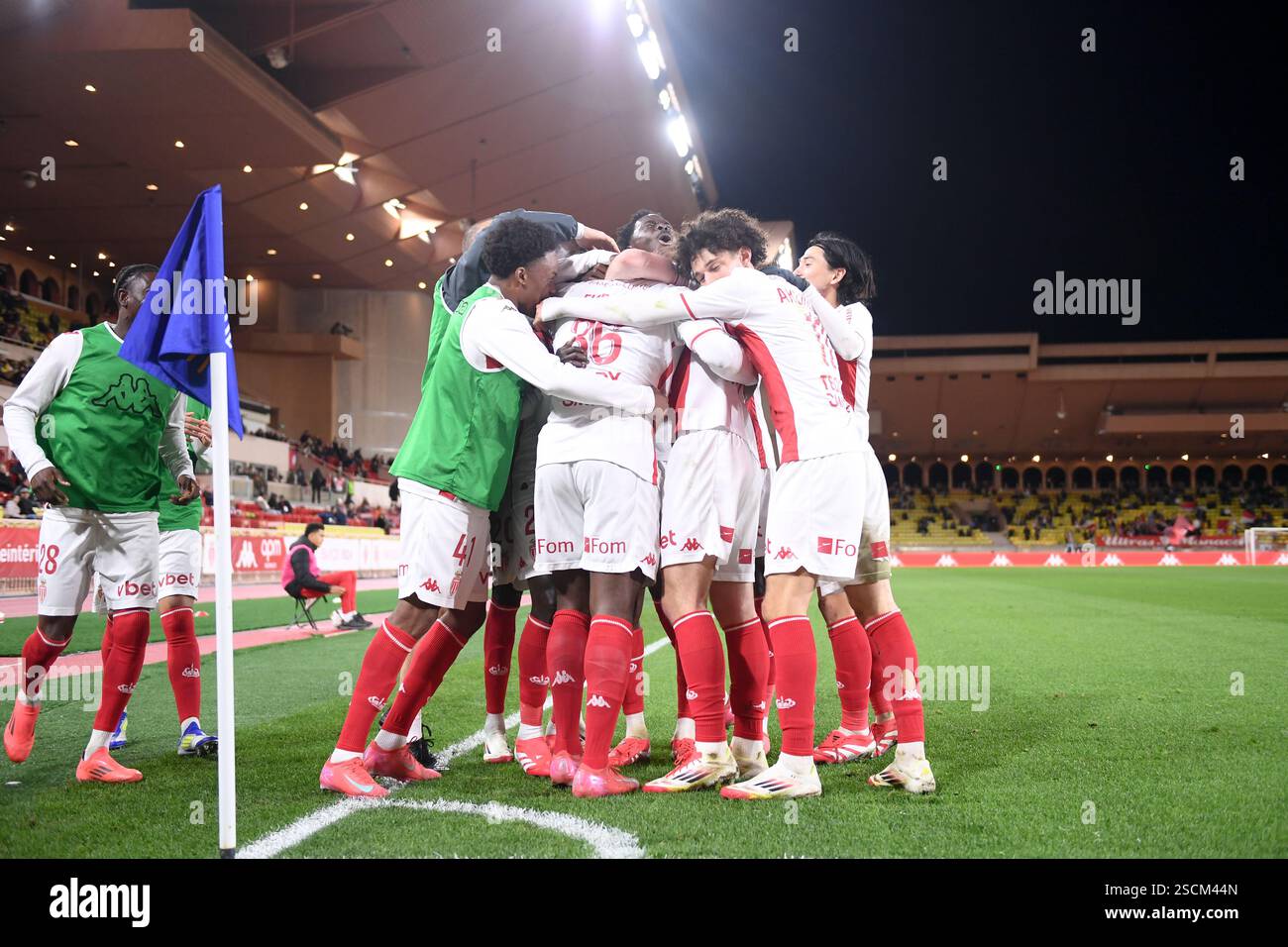 Equipe de football de Monaco ASM during the Ligue 1 McDonald's match ...