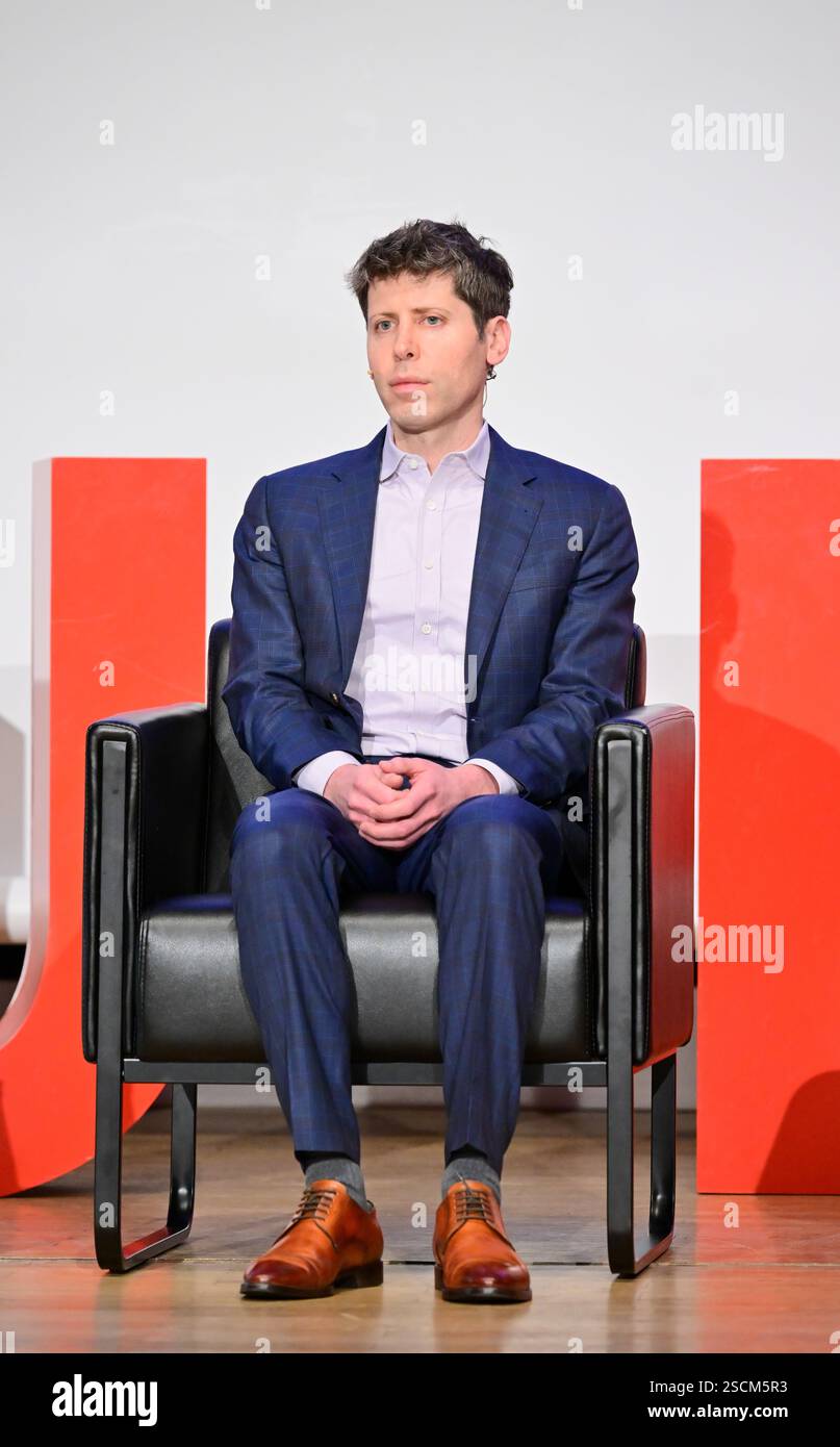 07 February 2025, Berlin: Sam Altman, co-founder and CEO of OpenAI ...