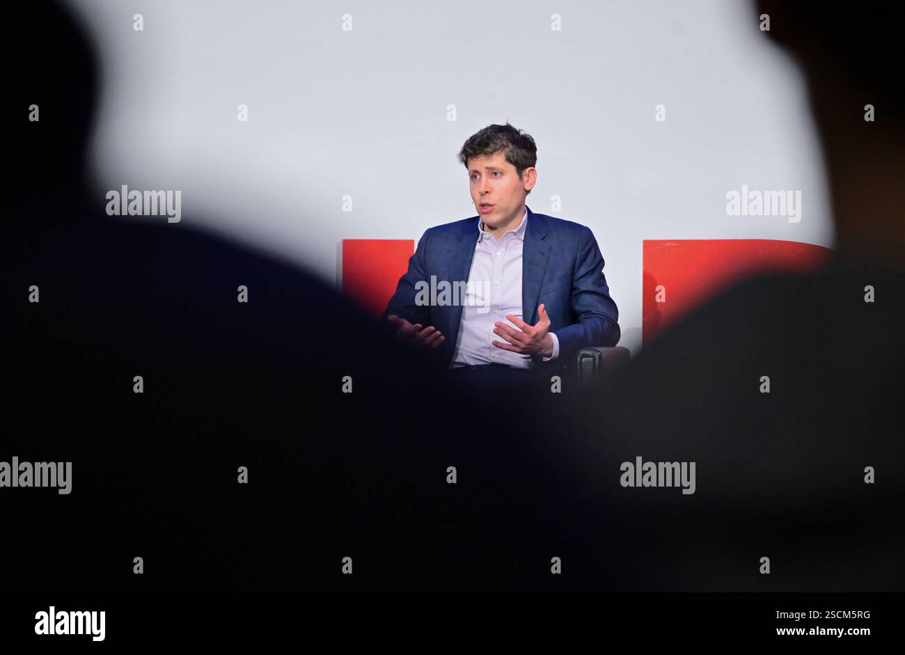 07 February 2025, Berlin: Sam Altman, co-founder and CEO of OpenAI ...