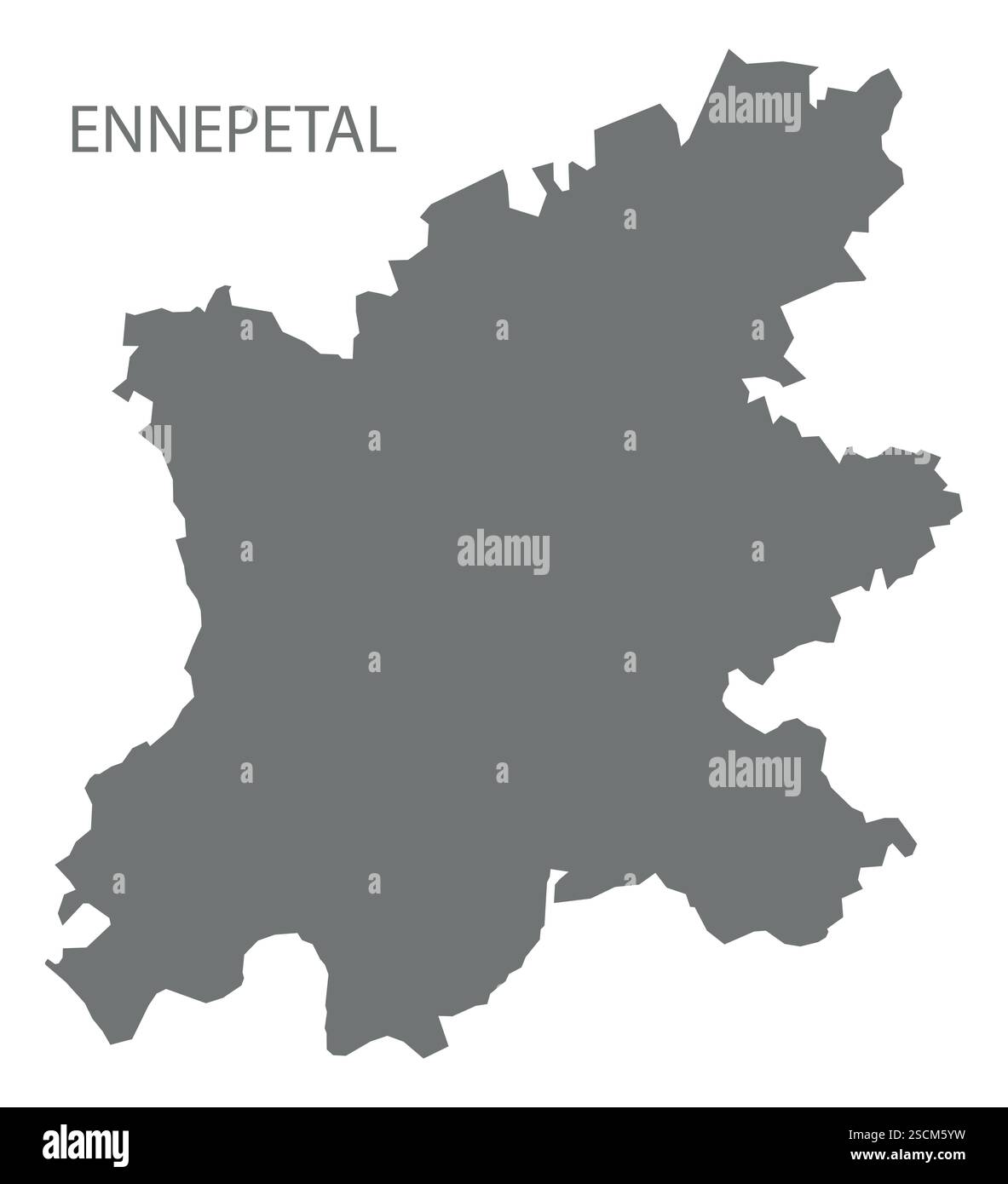 Ennepetal city map with boroughs grey illustration silhouette shape Stock Vector Image & Art - Alamy