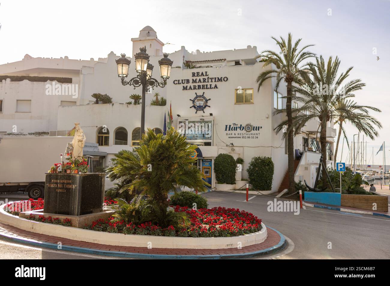 Old town historic city center of Spanish Costa del Sol tourist ...