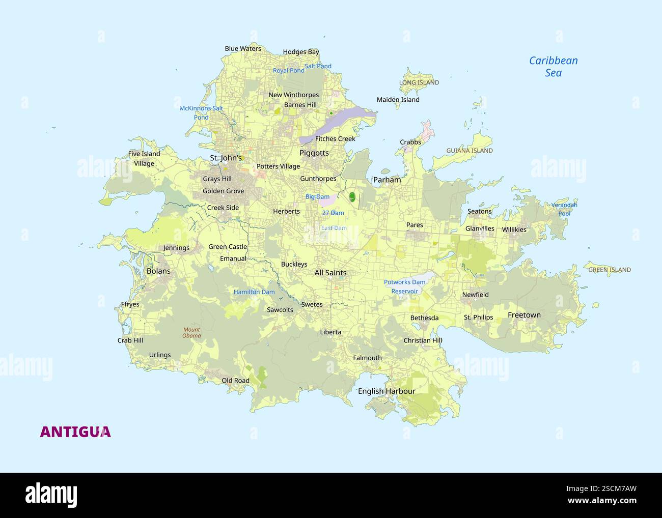 Map of centre island Stock Vector Images - Alamy