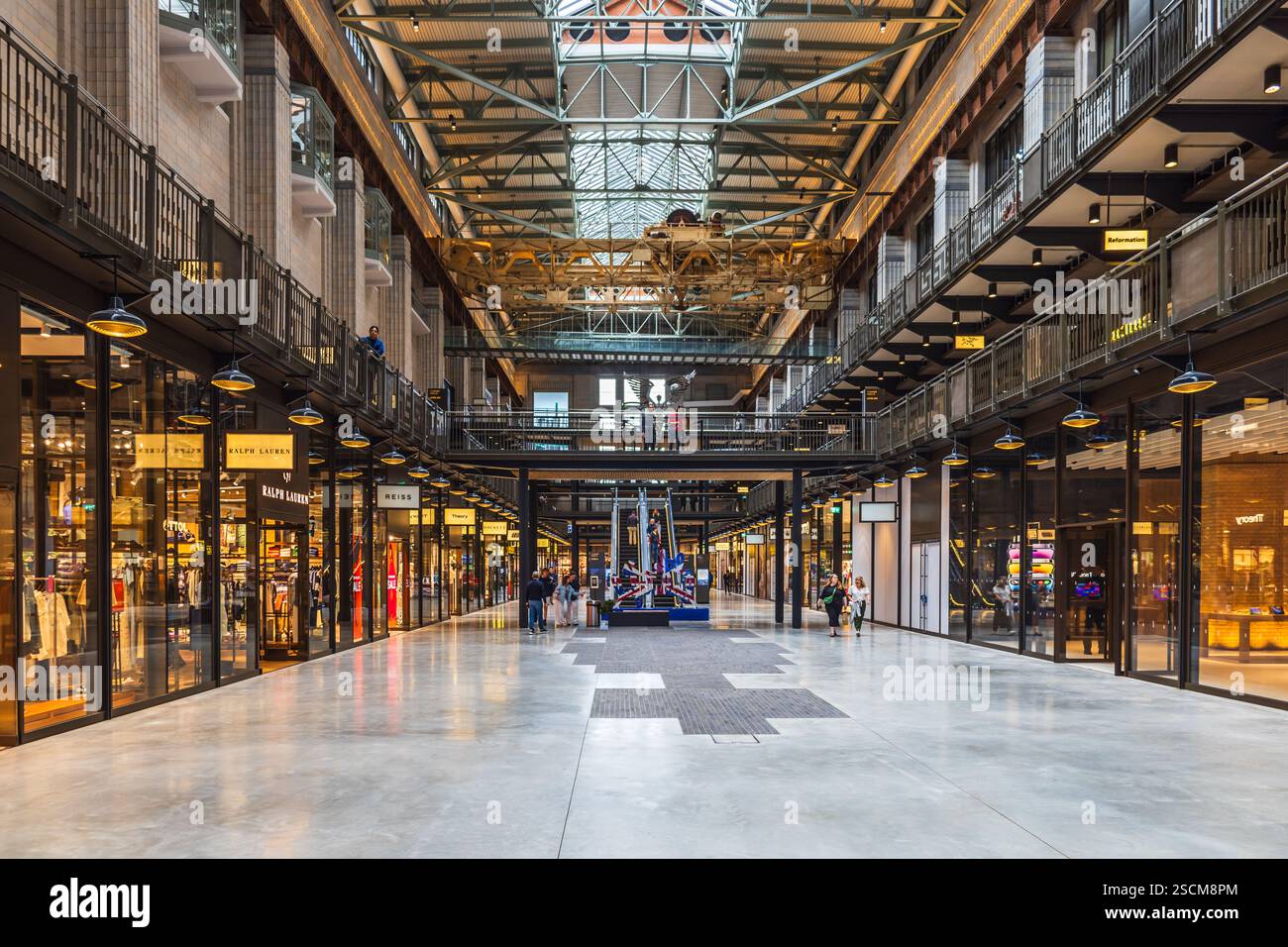 Battersea Power Station Shopping Centre. Modern Retail Space. London ...
