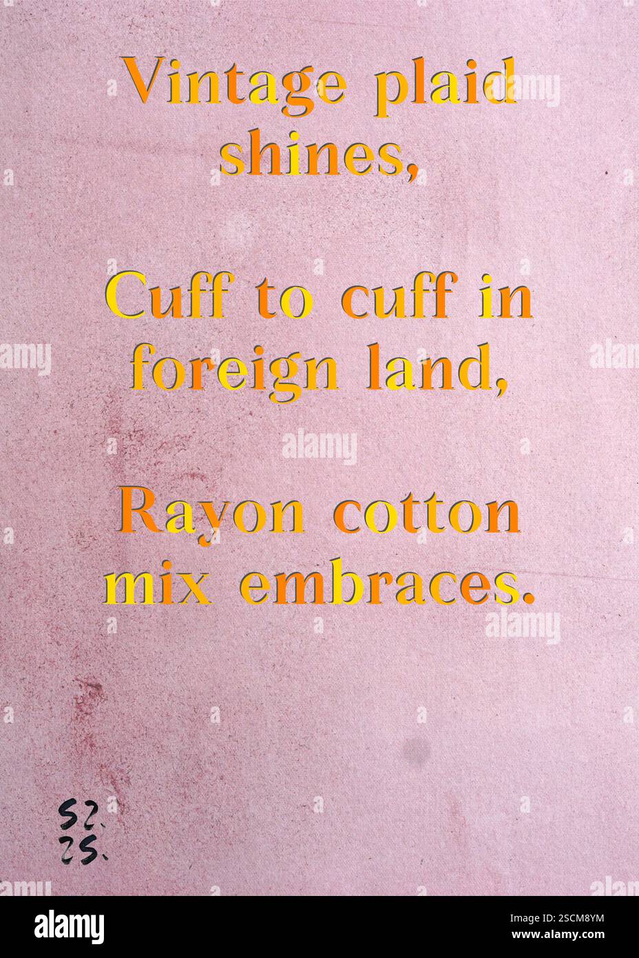 Vintage plaid shines, Cuff to cuff in foreign land, Rayon cotton mix ...