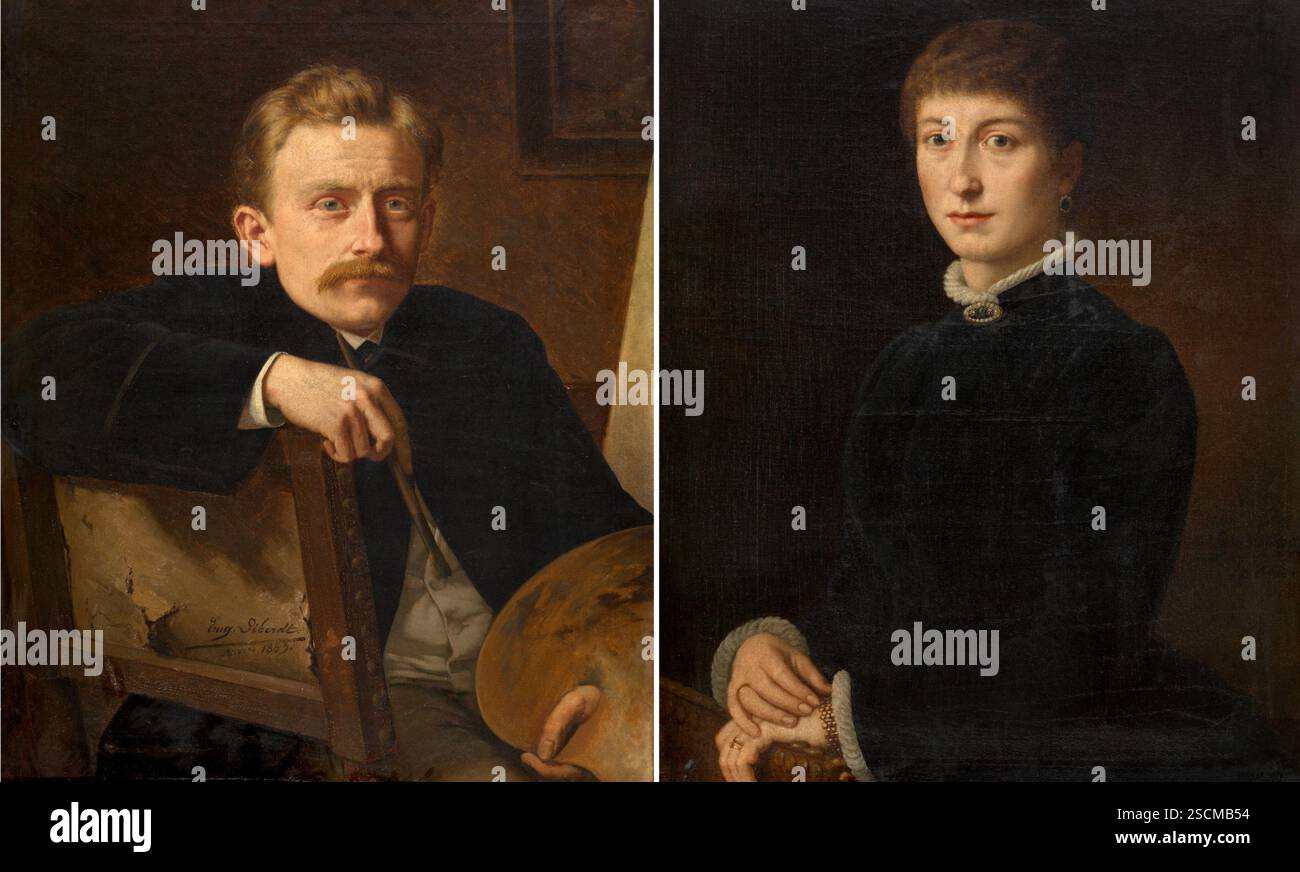 The Painter and Madame Hippolyte Van Soom, 1883. Belgian artist ...