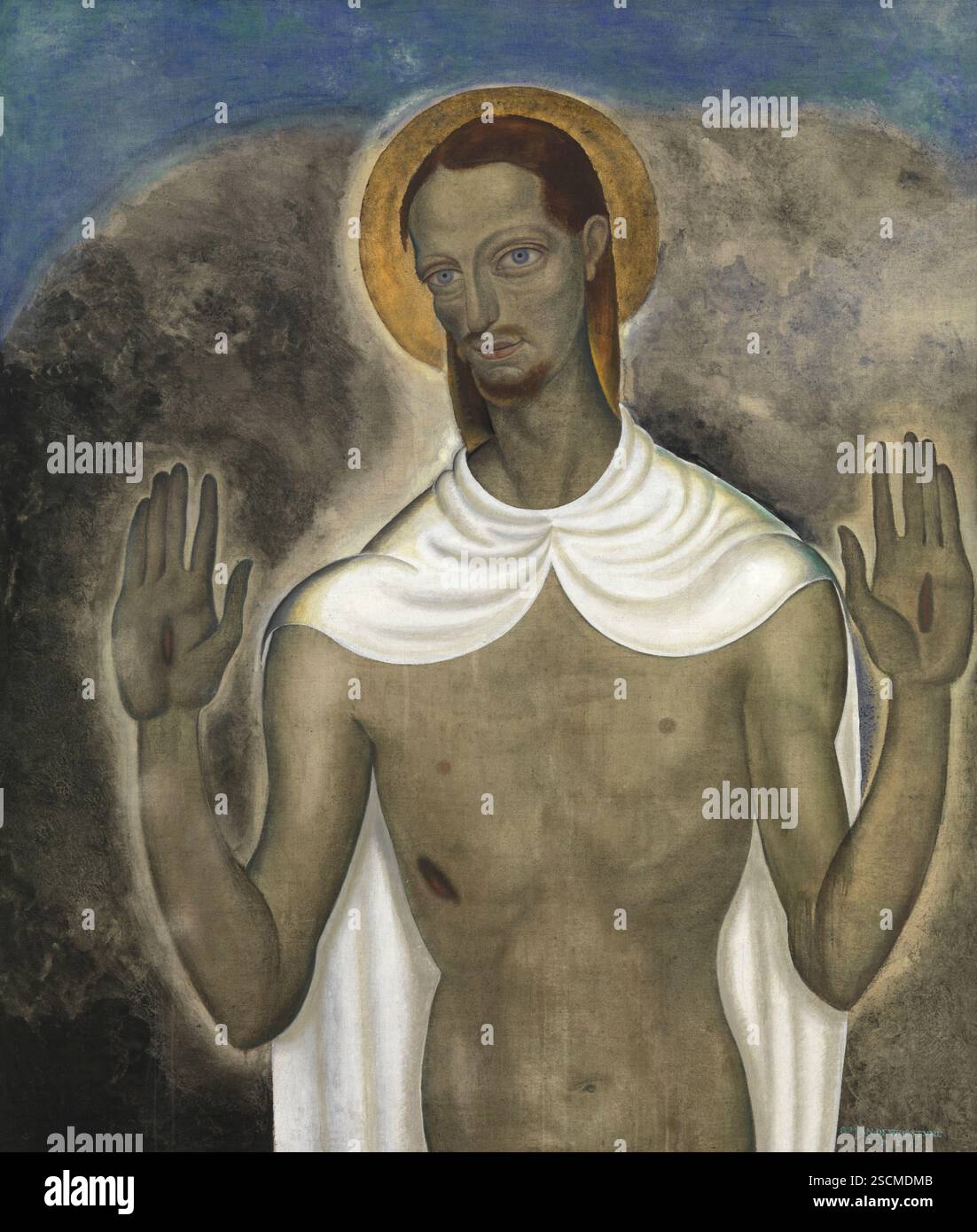 Christ Showing His Wounds, 1921 Stock Photo - Alamy