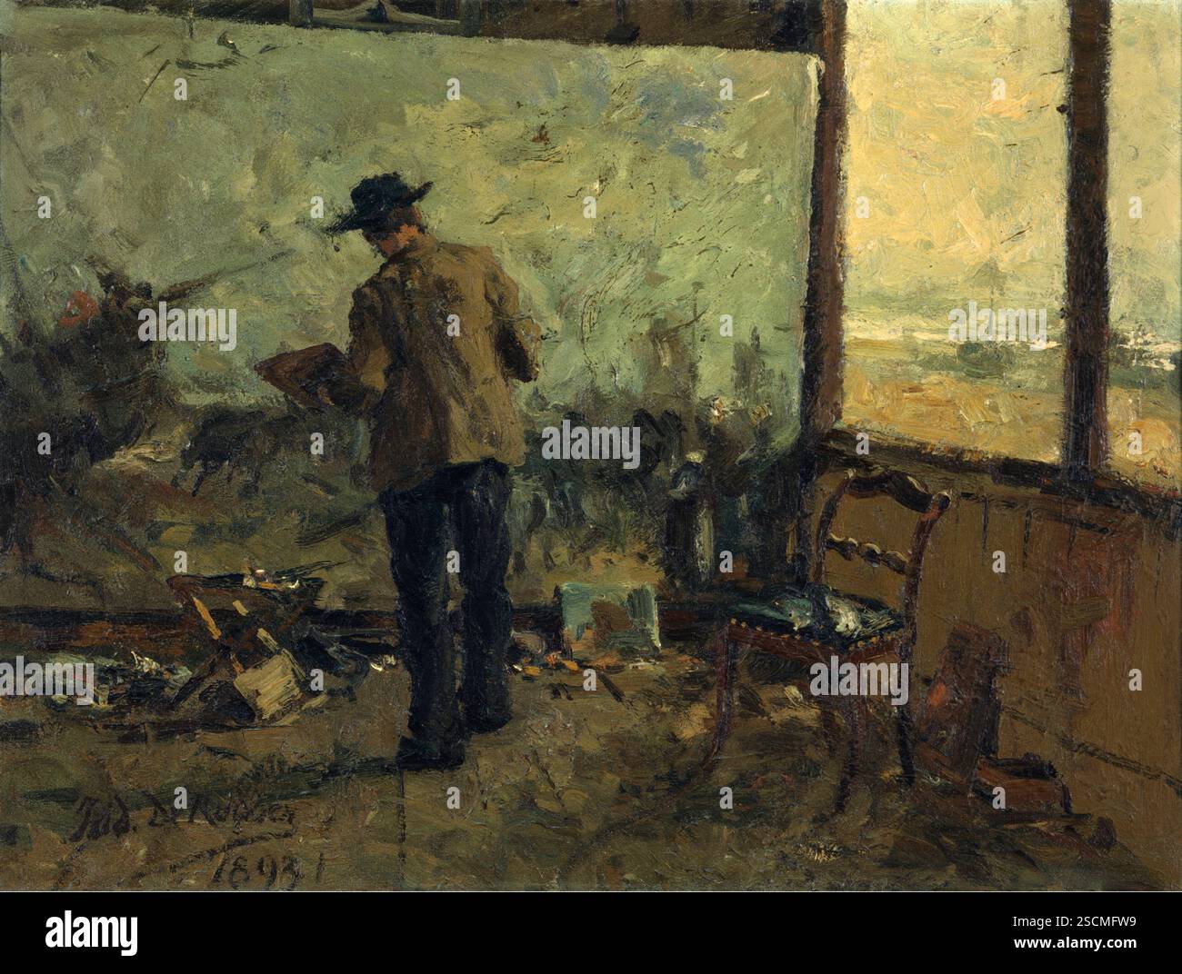 The Painter Franz Courtens, 1893 Stock Photo - Alamy