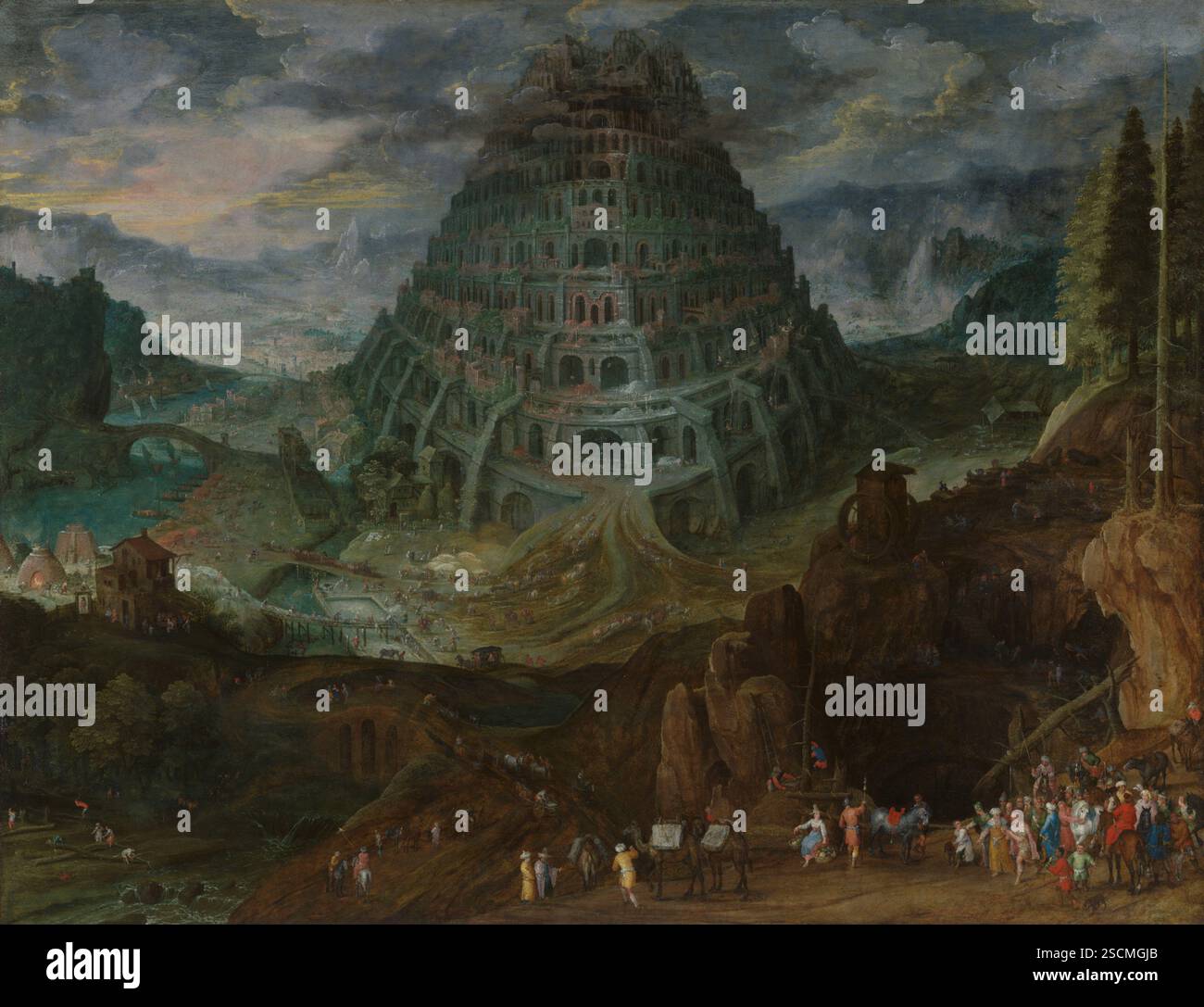 Tower of babel by jan brueghel hi-res stock photography and images - Alamy