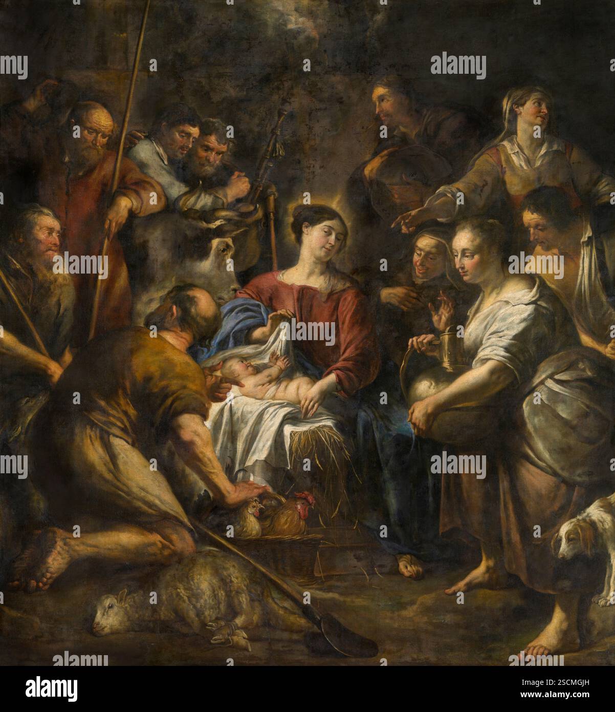 The Adoration of the Shepherds Stock Photo - Alamy