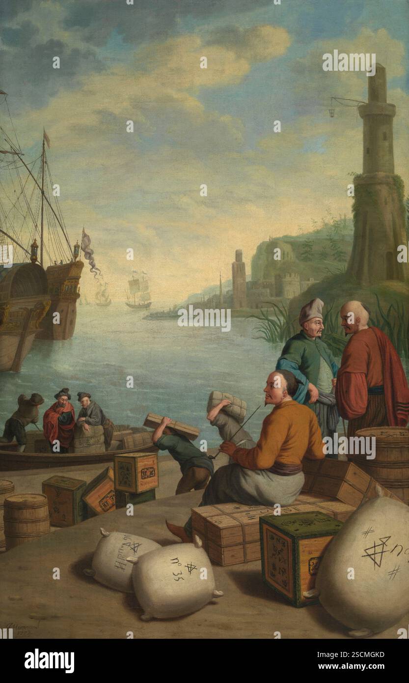 Antwerp harbour 18th century hi-res stock photography and images - Alamy