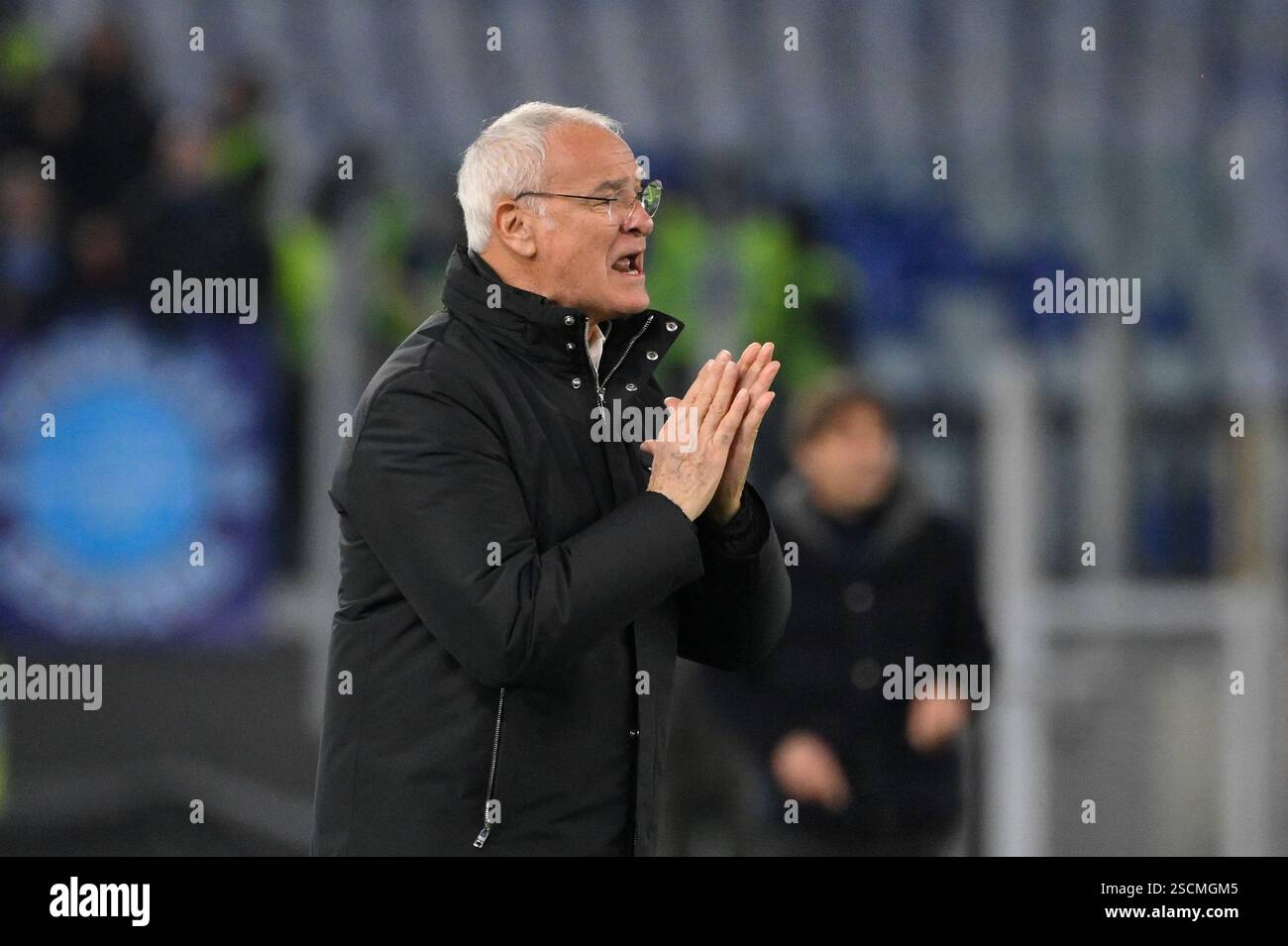 Roma’s head coach Claudio Ranieri during the Serie A Enilive soccer ...