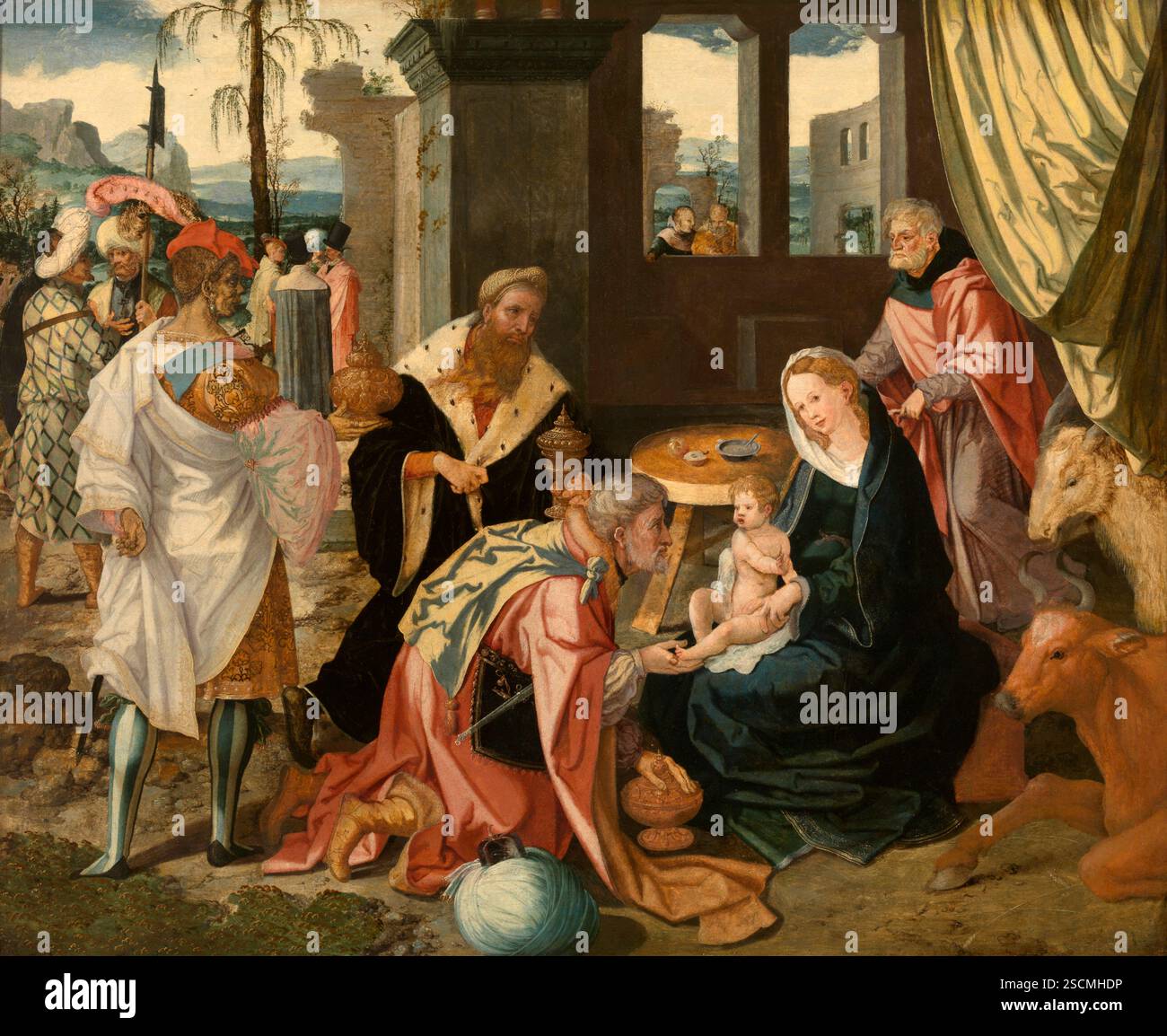 The Adoration of the Magi Stock Photo - Alamy