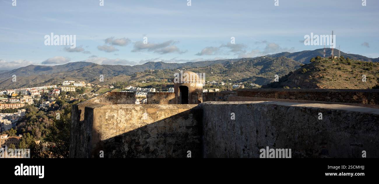 Mediterranean Spanish Costa del Sol capital city of Malaga Stock Photo ...