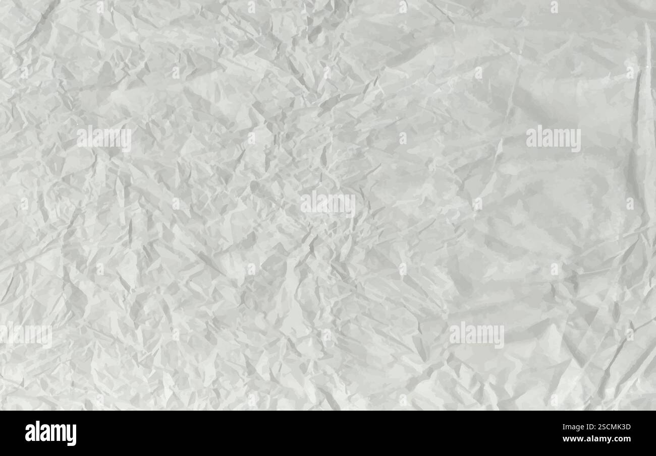 Crumpled grey paper texture. Abstract light background with wrinkled ...