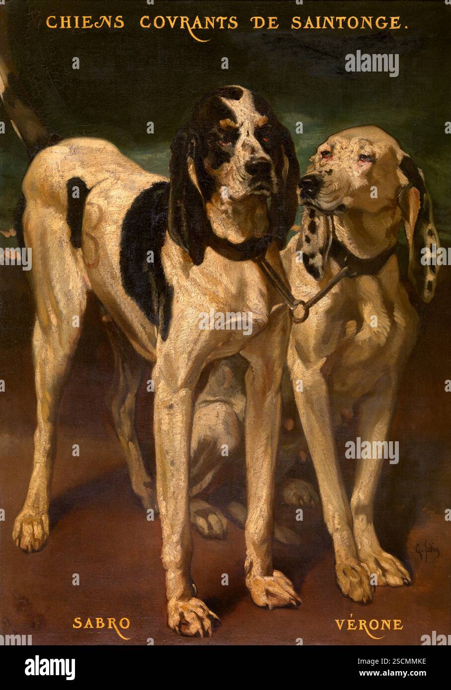 Two Dogs, c1830-1880 Stock Photo - Alamy
