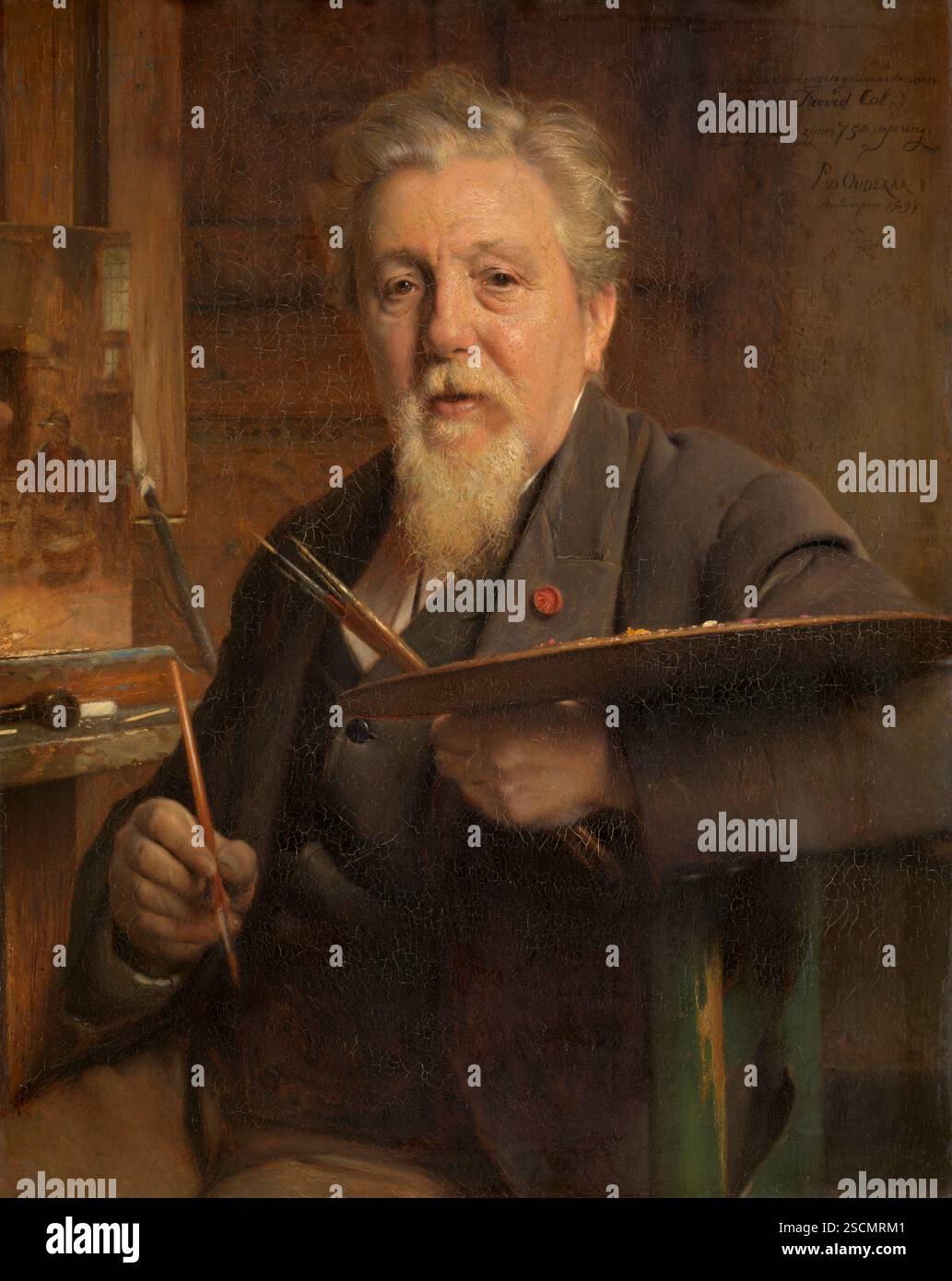 The Painter Jan David Col, 1897 Stock Photo - Alamy