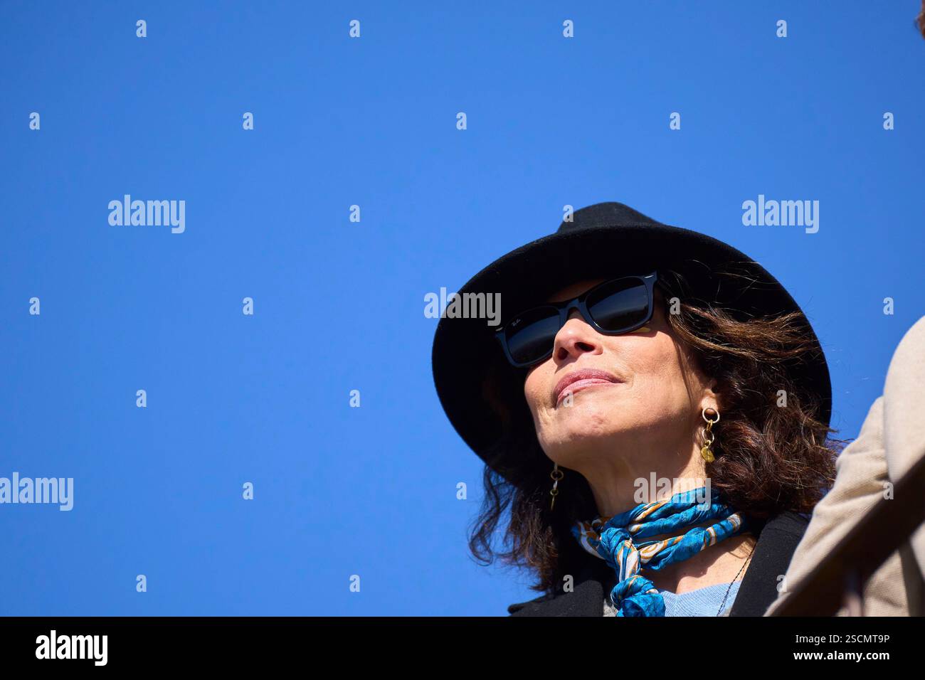 Granada. Spain. 20250207, Maribel Verdu attends a plantation of holm ...