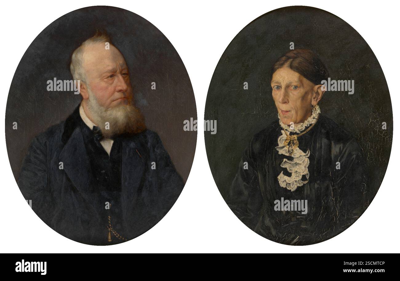 Johannes Hendrik Seije Cuperus and his Wife Hendrikje Duintjer Stock ...