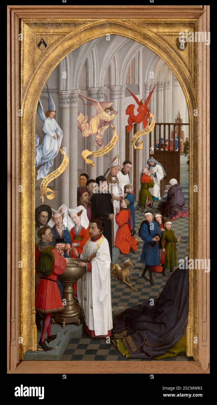 Baptism, Confirmation and Confession, 1440-1445 Stock Photo - Alamy
