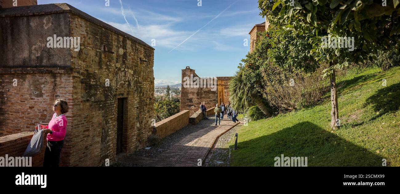 Mediterranean Spanish Costa del Sol capital city of Malaga Stock Photo ...