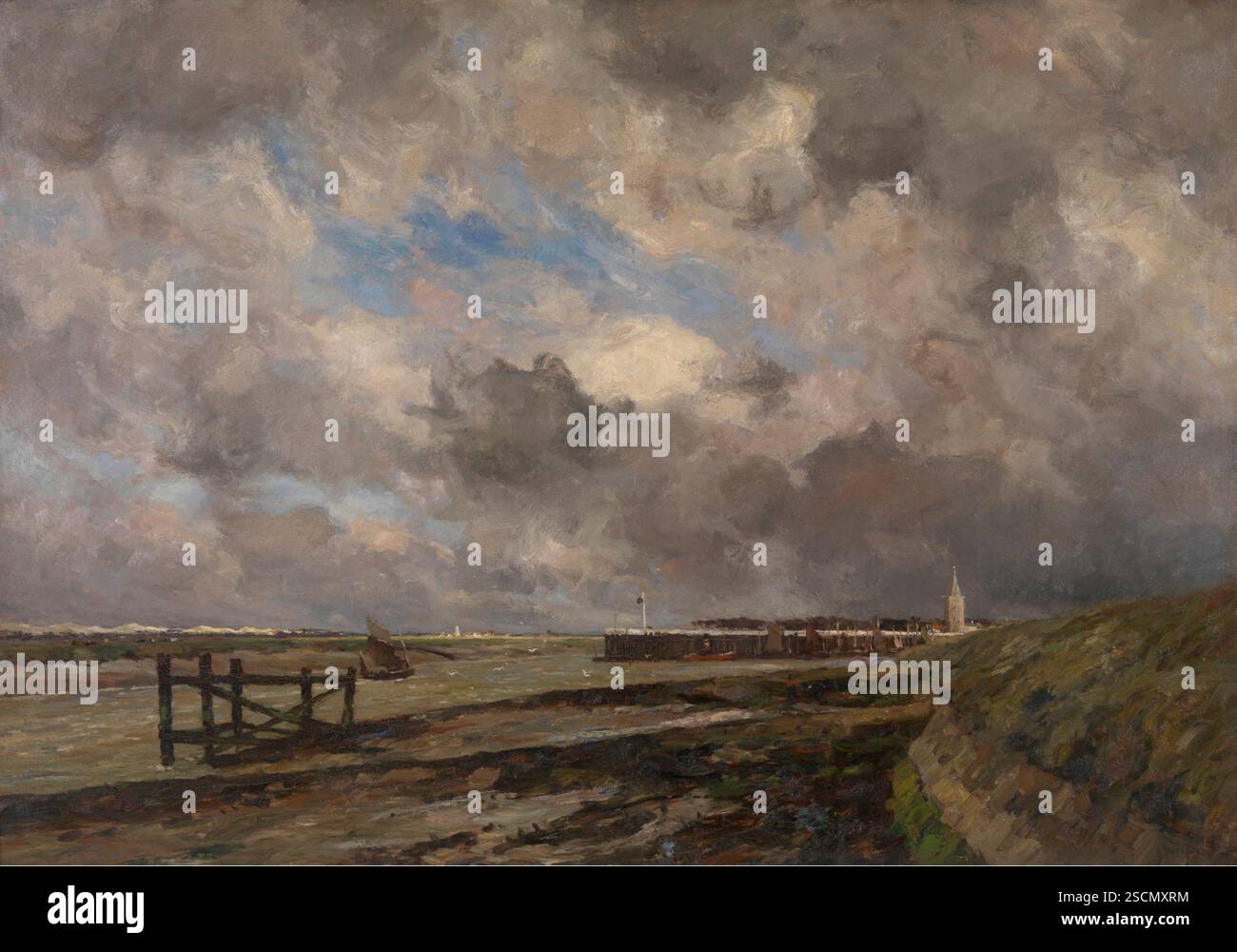 Showery Weather in Nieuwpoort, 1901 Stock Photo - Alamy