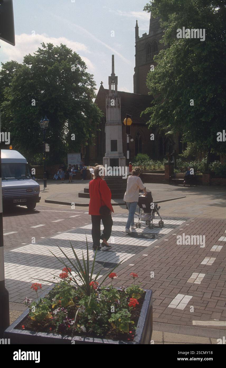 A Zebra crossing to the parish church of St Alphege from the ...