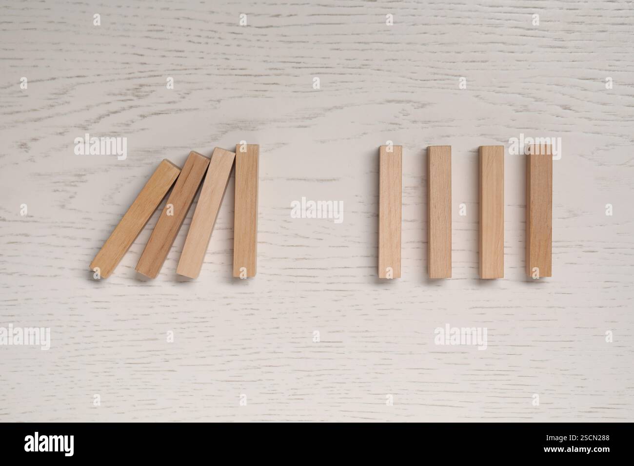 Wooden dominos blocks on hi-res stock photography and images - Alamy