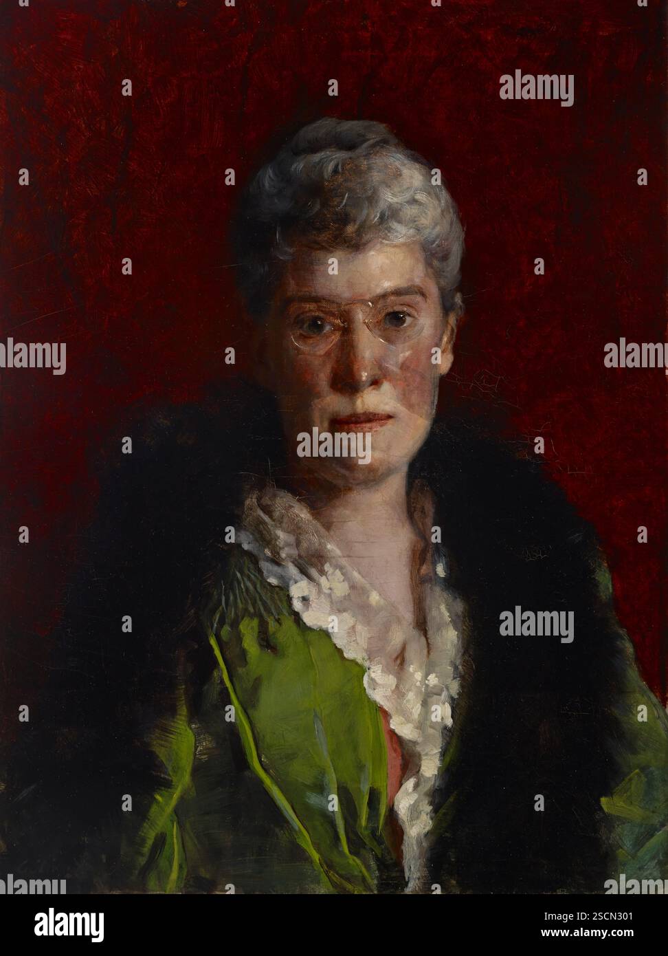 Portrait of Mary Knox Buzby Addicks Warner, date unknown Stock Photo ...