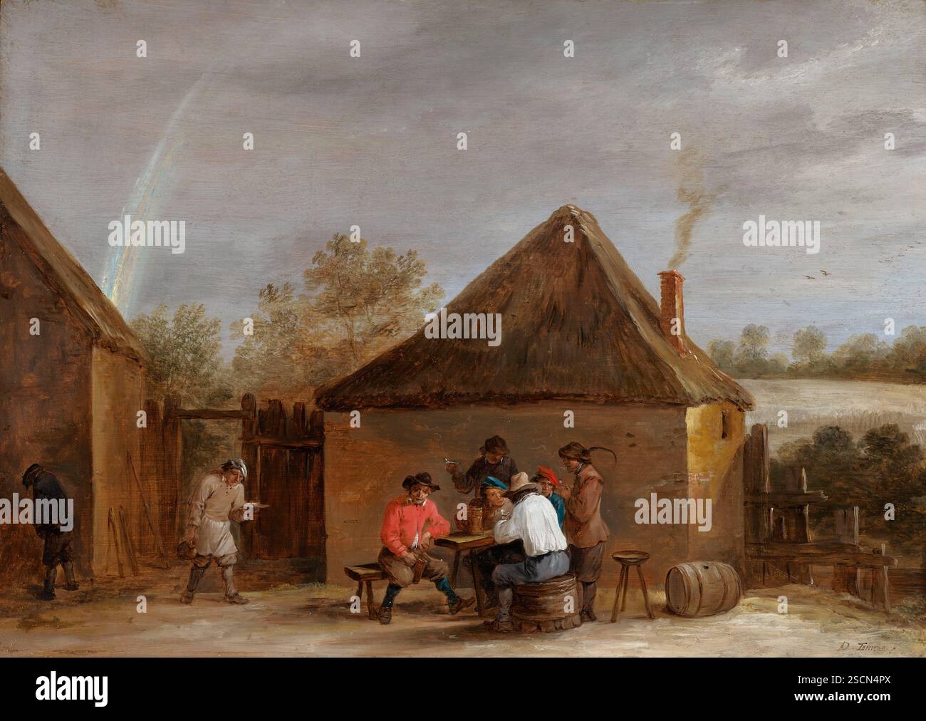 Village inn by david teniers the younger hi-res stock photography and ...