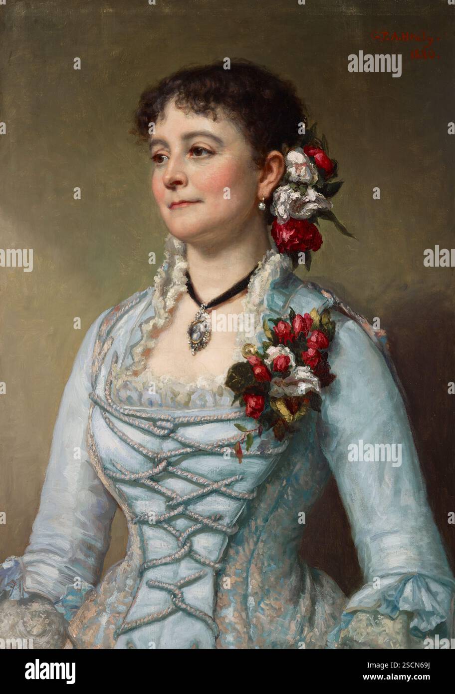 Portrait of Mrs. Richard T. Crane (Mary Josephine Prentice), 1880 Stock ...