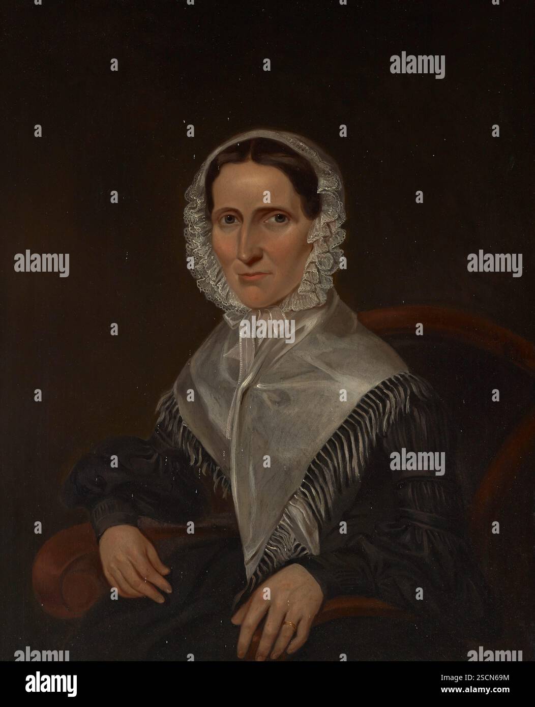 Portrait of Mary Galpin Cole, about 1840 Stock Photo - Alamy
