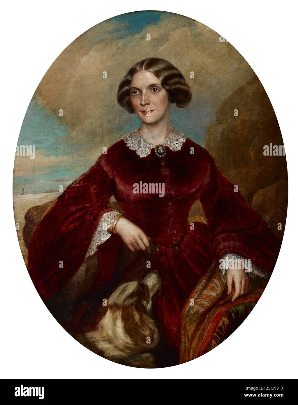 Portrait of Anna Hardaway Bunker, 1857 Stock Photo - Alamy