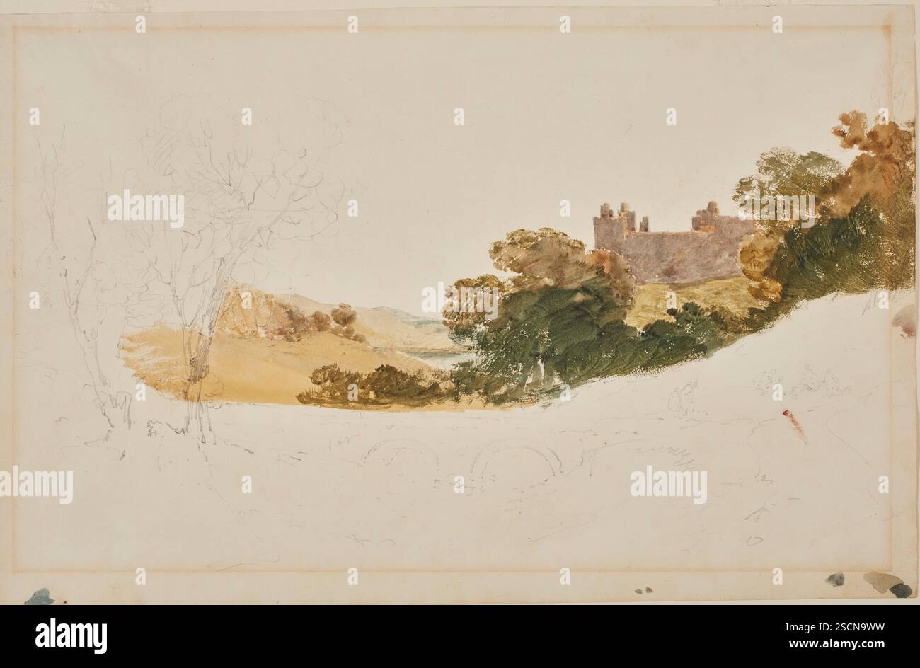 Linlithgow Palace, Scotland, 1801 Stock Photo - Alamy