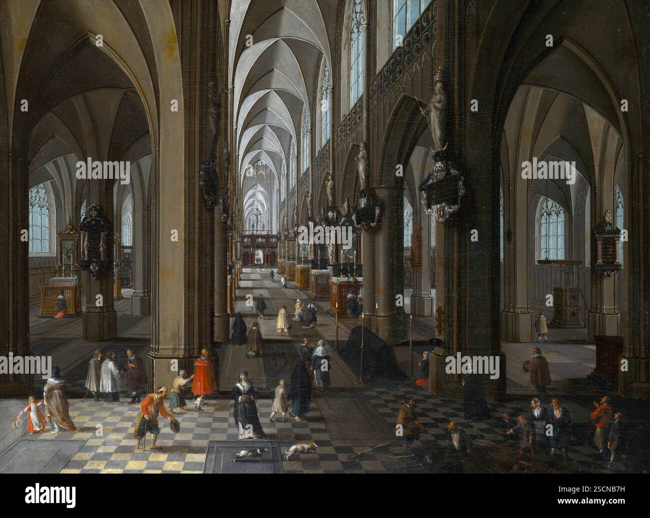 Pieter neefs interior cathedral hi-res stock photography and images - Alamy