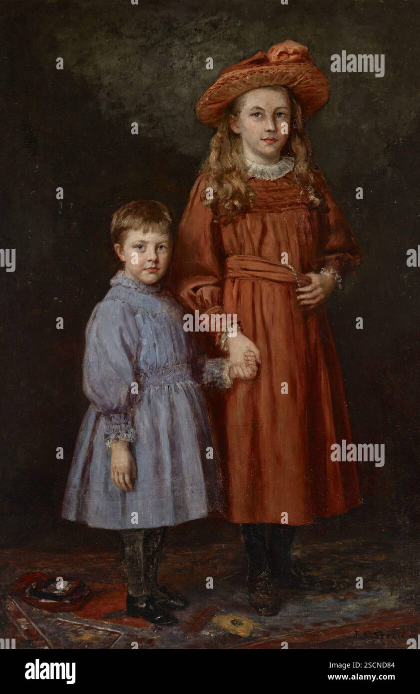 The Pierce Children, 1887 Stock Photo - Alamy