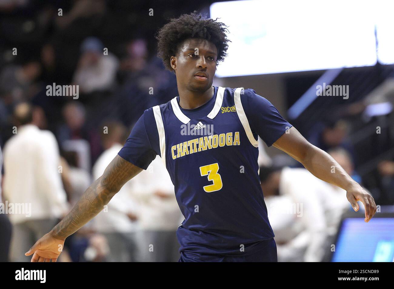 SPARTANBURG, SC - FEBRUARY 05: Chattanooga Mocs guard Honor Huff (3 ...