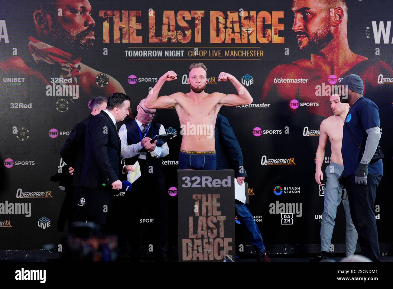 Walter Fury during the weigh-in at the National Football Museum ...
