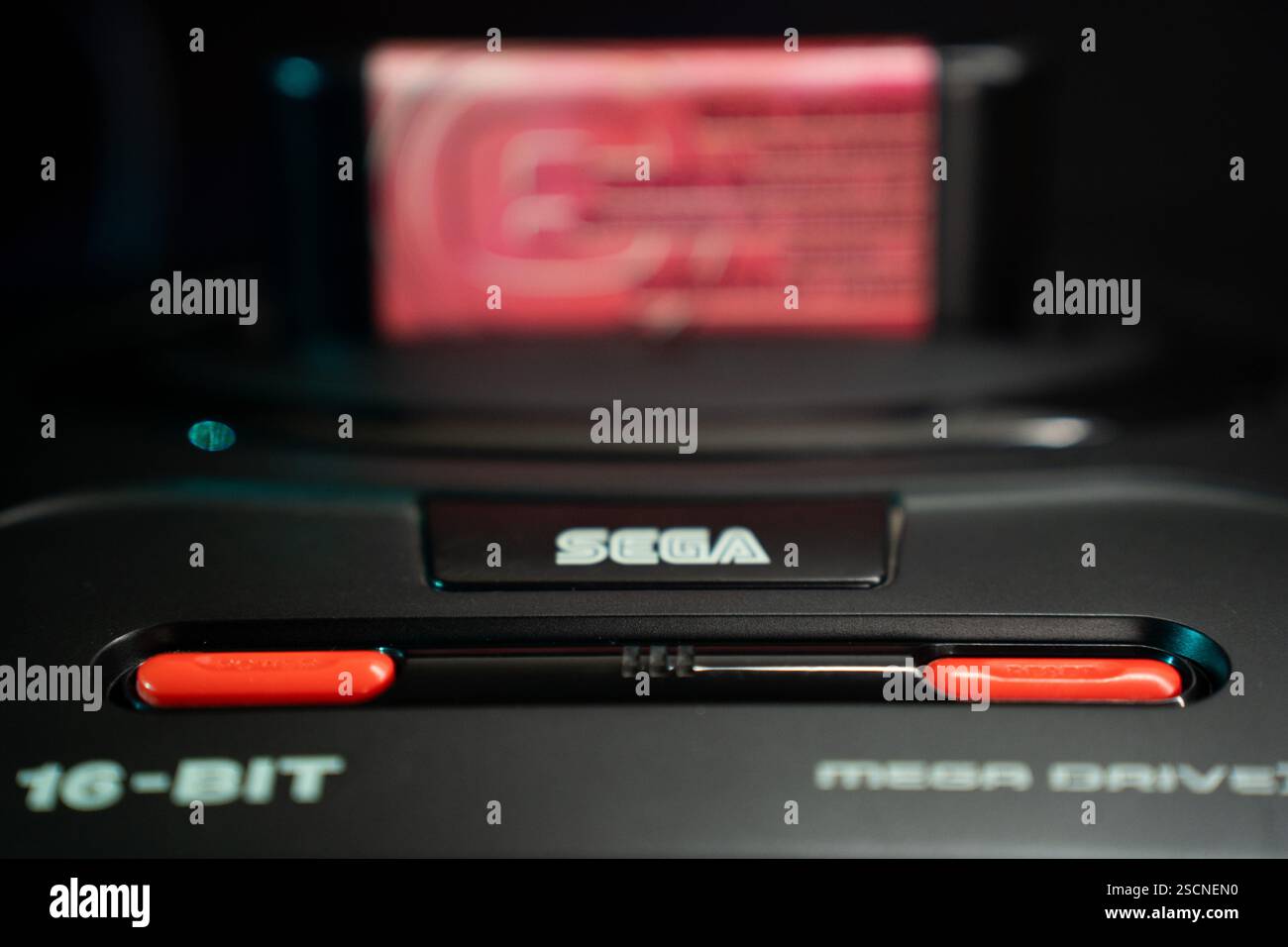 Athens, Greece. 07th Feb, 2025. A Sega Mega Drive 2 video game console ...