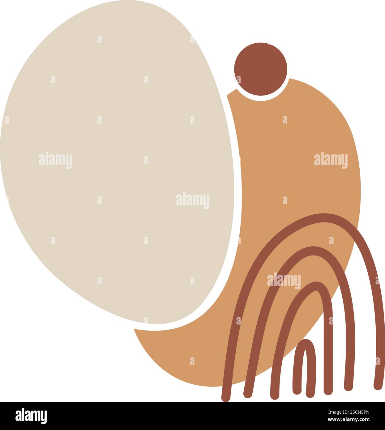 Boho aesthetic abstract organic shape Stock Vector Image & Art - Alamy