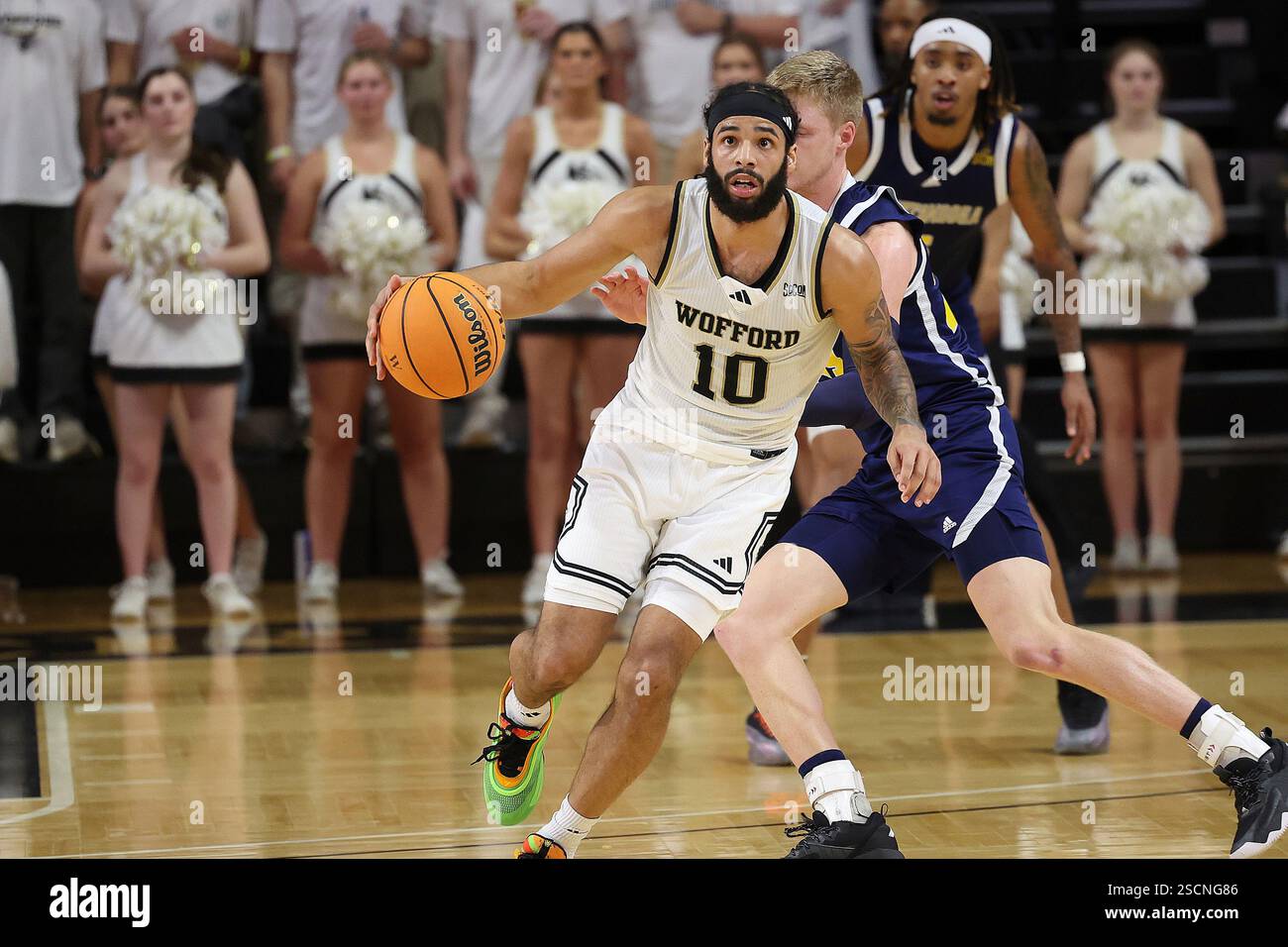 SPARTANBURG, SC - FEBRUARY 05: Wofford Terriers guard Corey Tripp (10 ...