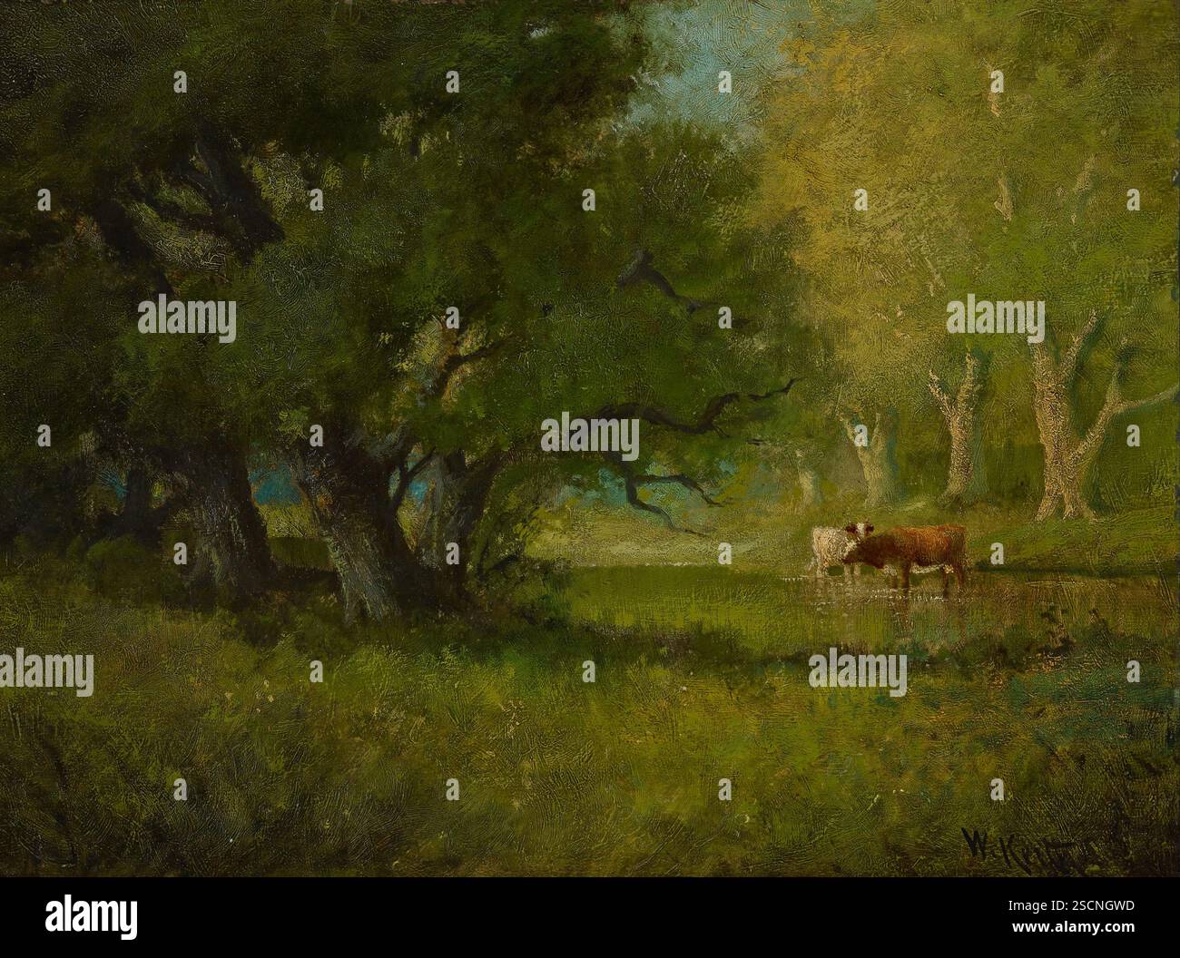 Landscape (Midsummer), c1860-1911 Stock Photo - Alamy