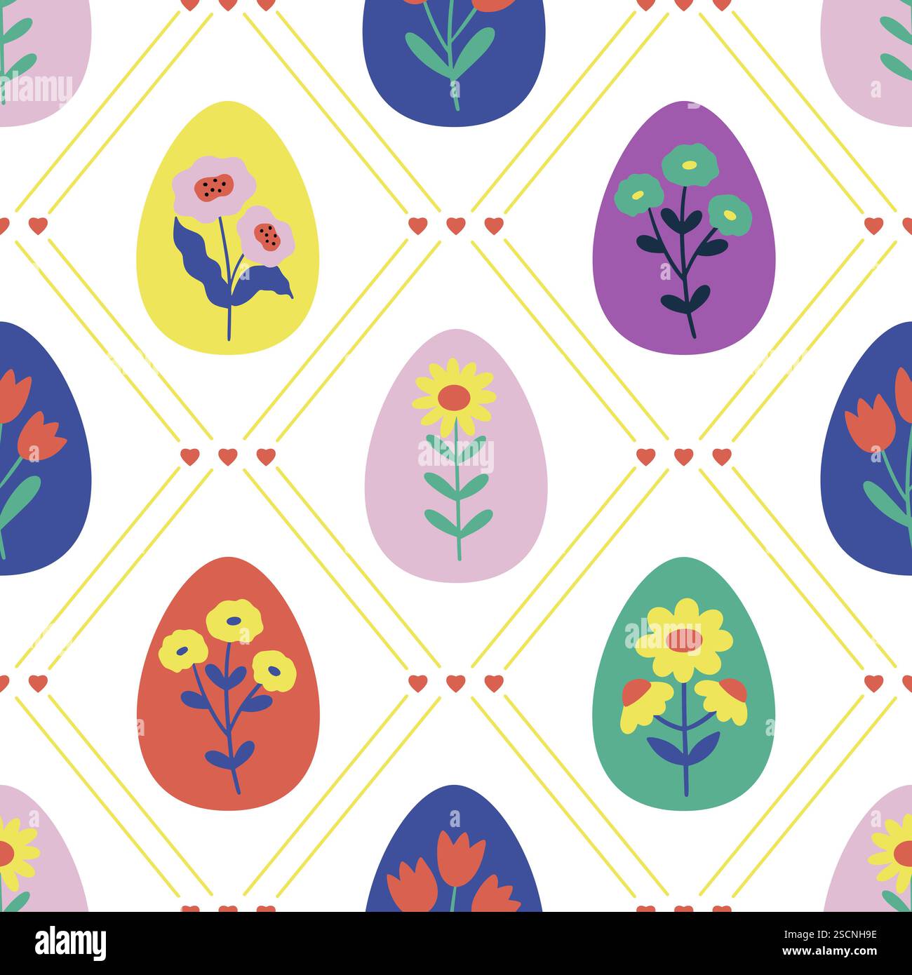 Festive easter eggs spring Stock Vector Images - Alamy