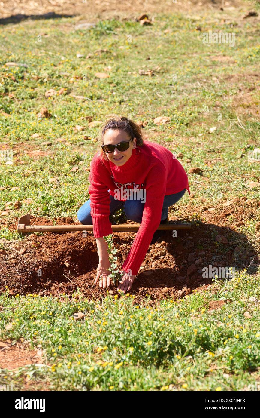 Leonor Watling attends a plantation of holm oak trees which will offset ...